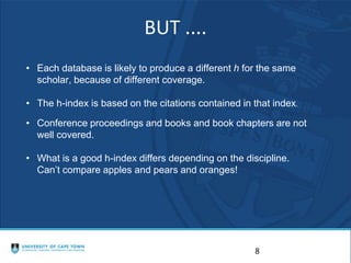 H-Index and Researcher Identities | PPTX