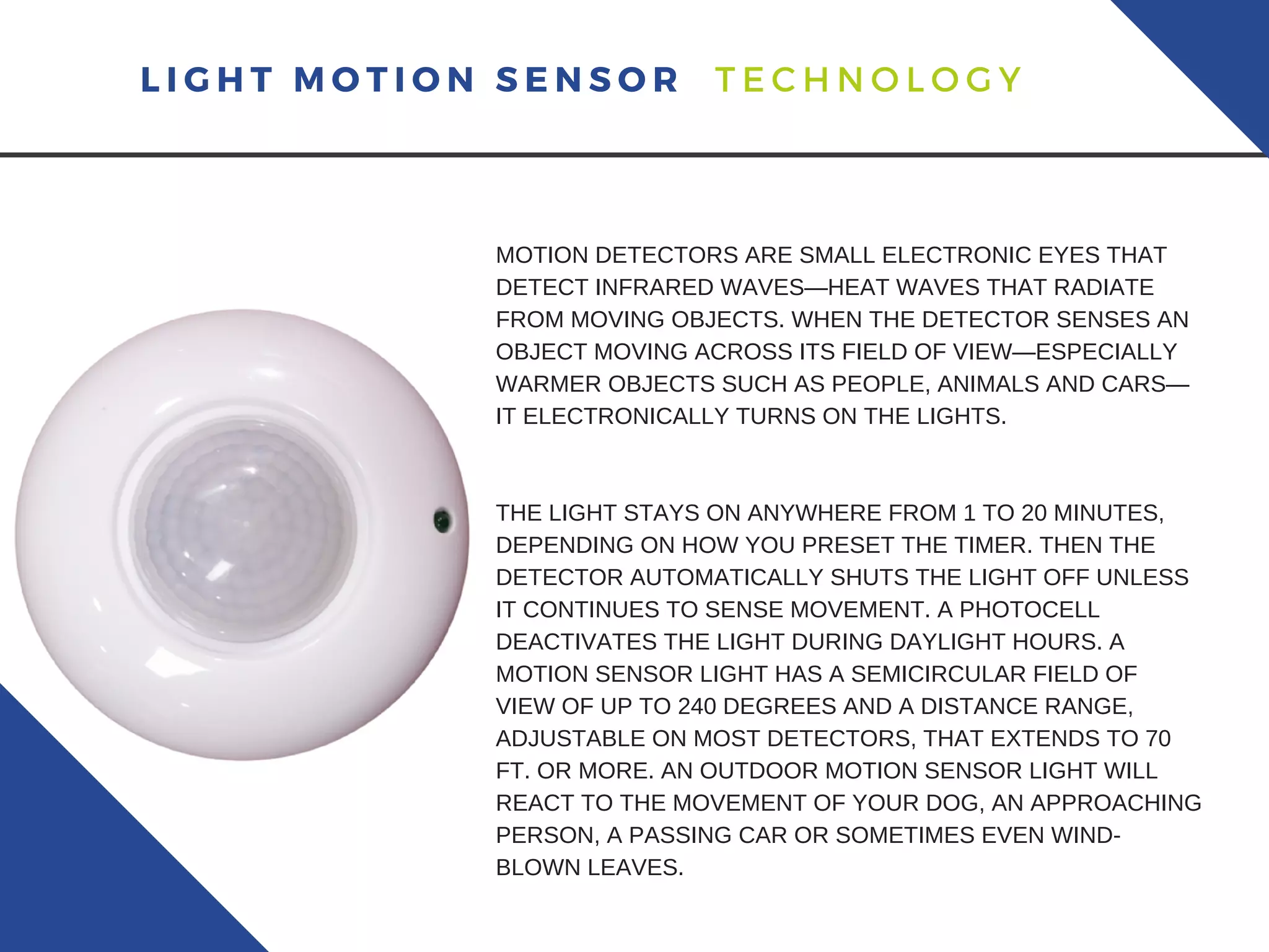 Light Motion Sensors - Savyt | PDF