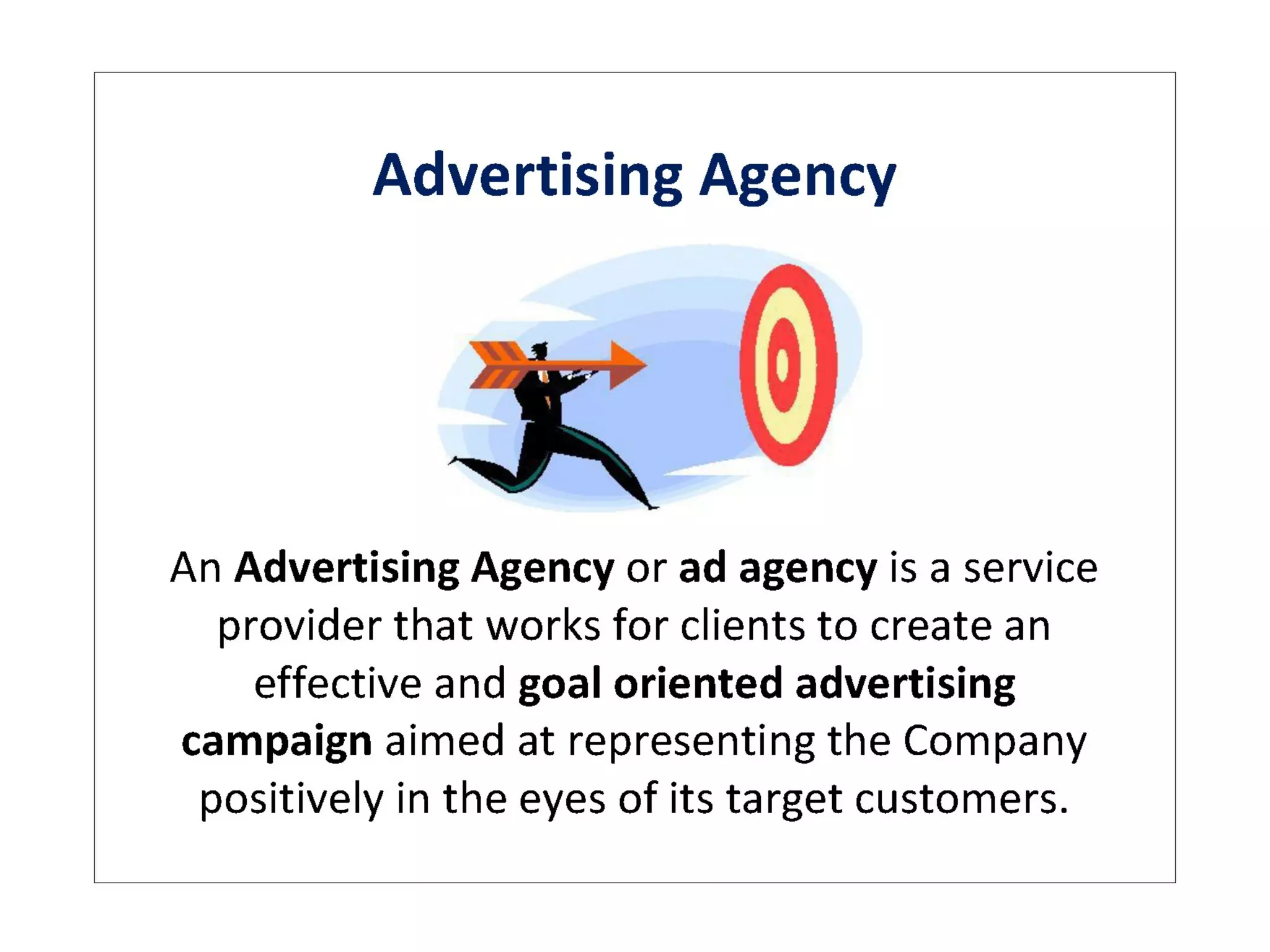 Structure of Advertising world | PPT