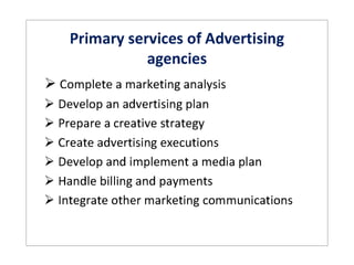 Structure of Advertising world | PPT