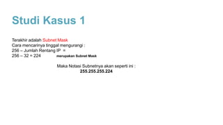 IP Address dan Subnetting | PPTX