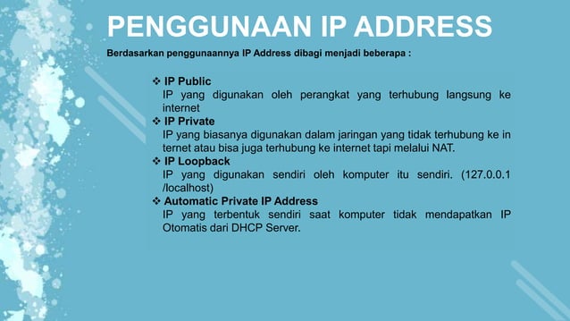 IP Address dan Subnetting | PPTX