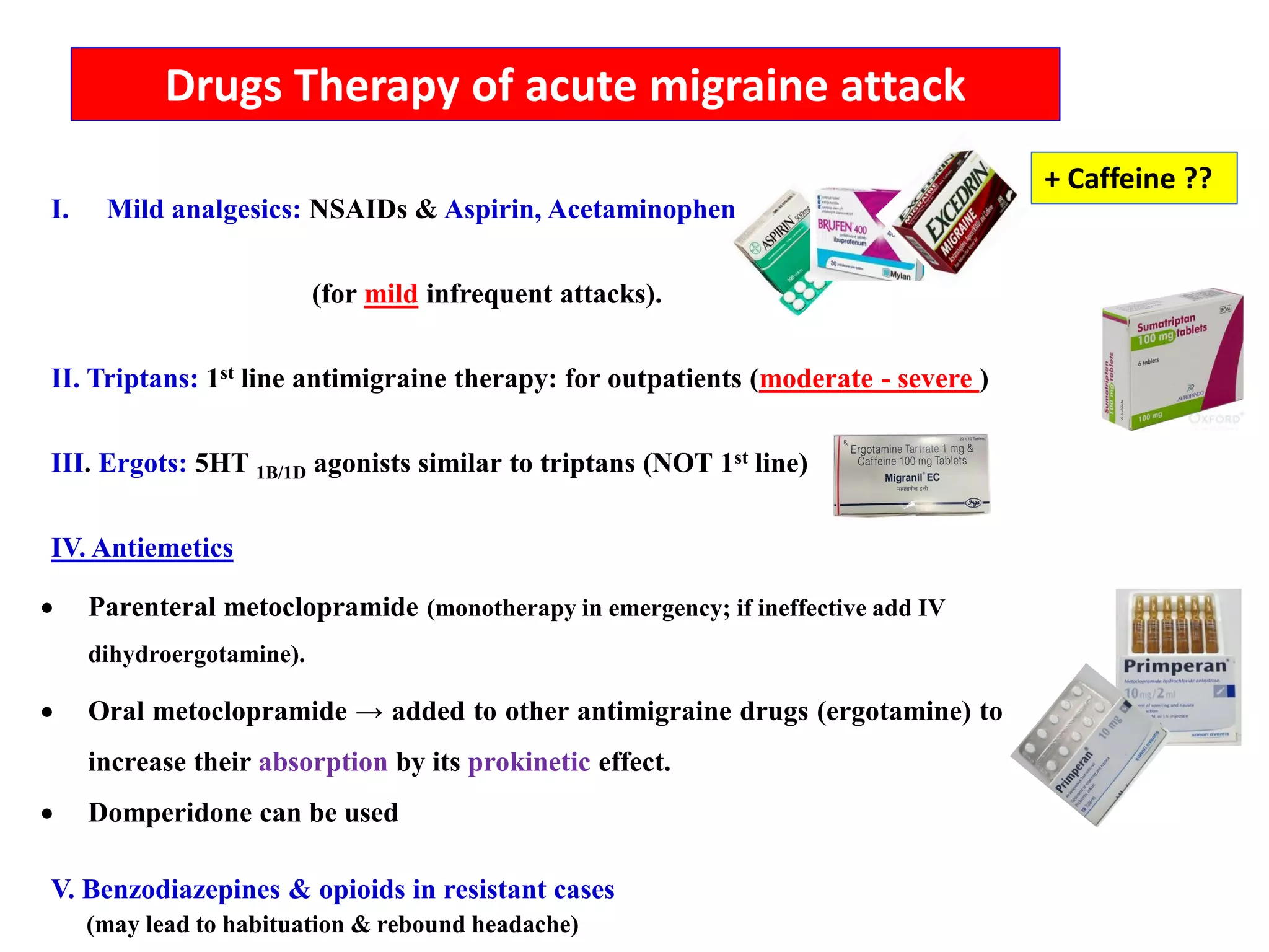 Pathophysiology and Drug Therapy of Migraine | PDF