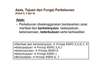 SAWIT rspo KEBIJAKAN PEMBANGUNAN PERKEBUNAN | PPT