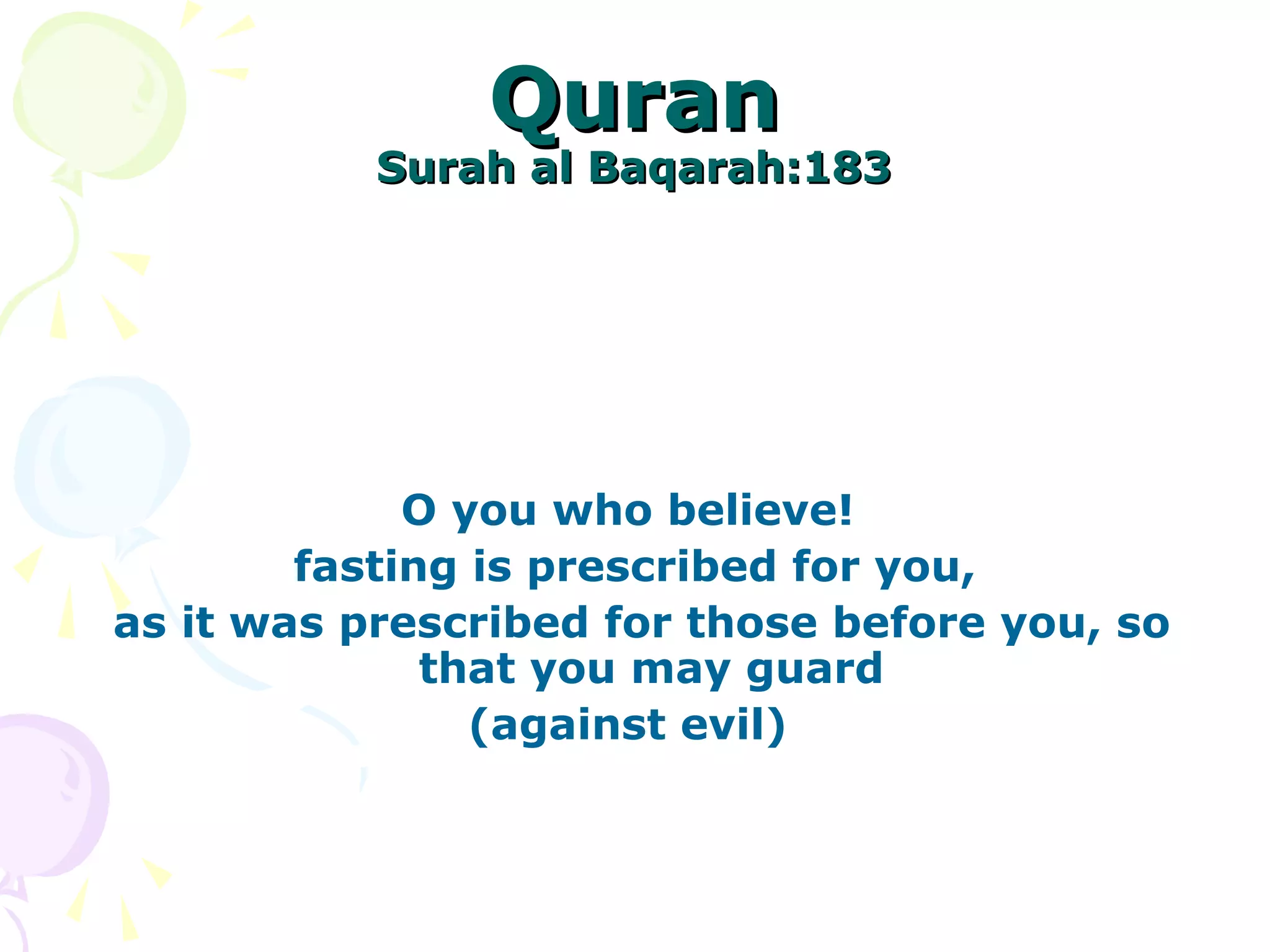 Sawm - the Islamic fast | PPS | Islam | Religion & Spirituality