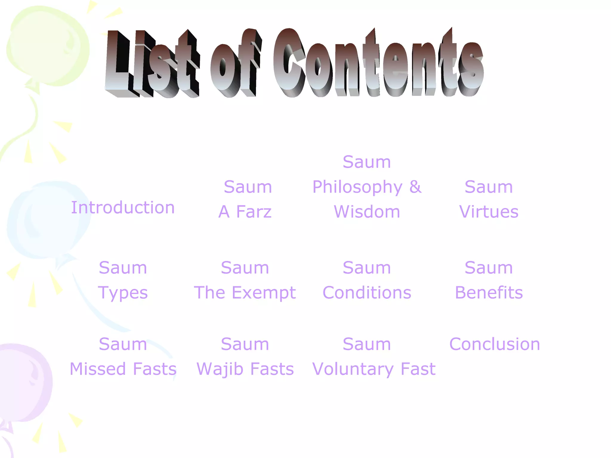 Sawm - the Islamic fast | PPS