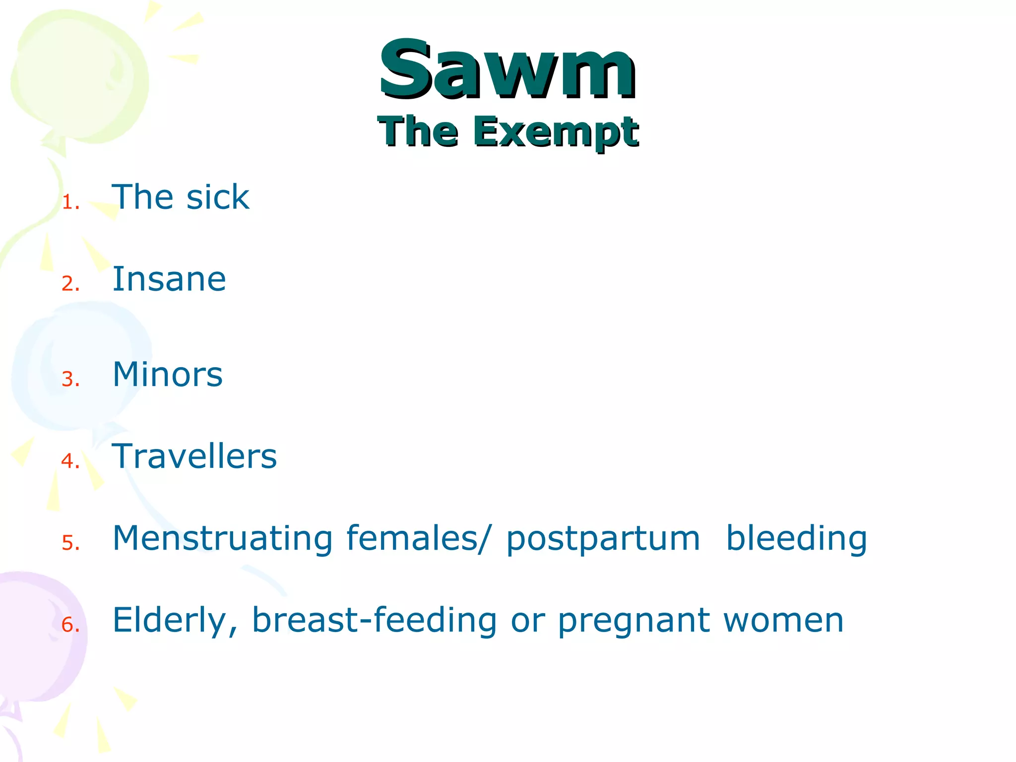 Sawm - the Islamic fast | PPS