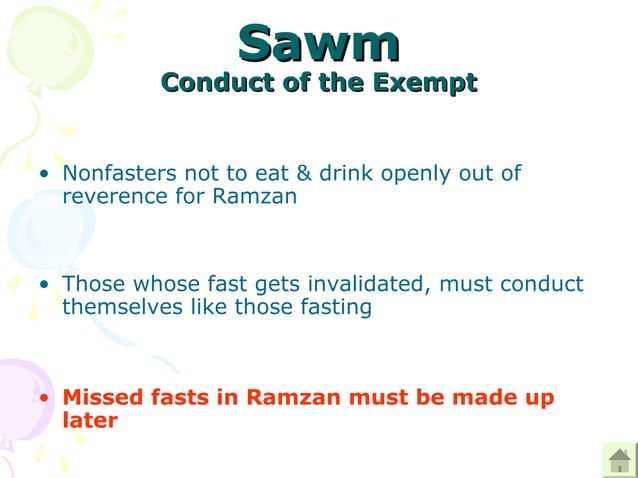 Sawm - the Islamic fast | PPS | Islam | Religion & Spirituality