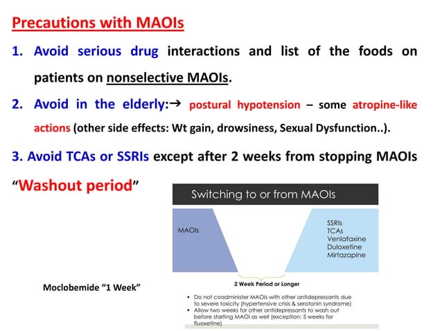 Monoamine Oxidase Inhibitors (MAOIs) | PDF
