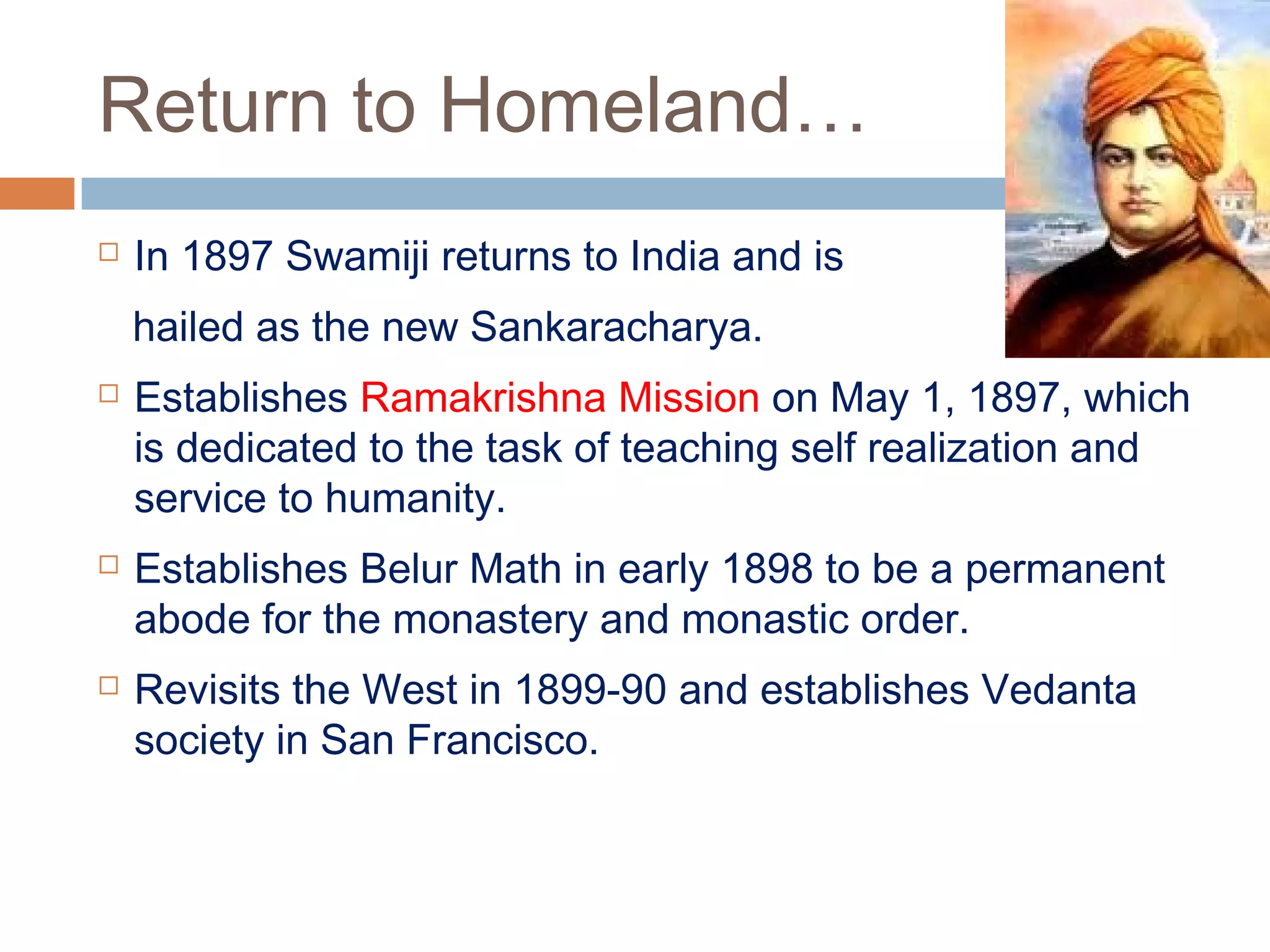 Swami vivekananda life and work | PPT
