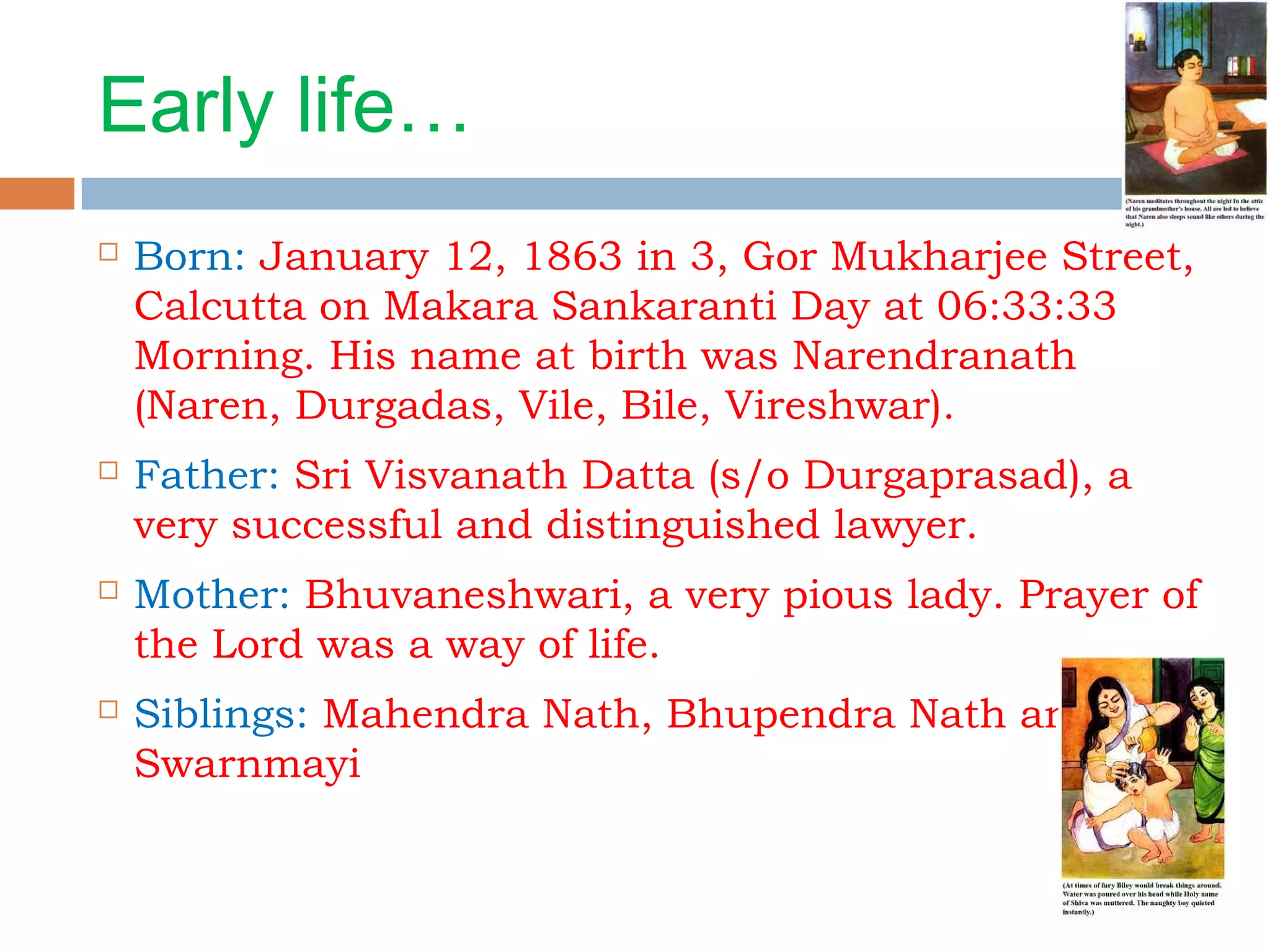 Swami vivekananda life and work | PPT