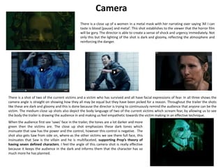 Saw movie trailer analysis | PPT