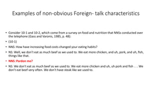 Modified Input (Foreigner Talk) | PPTX