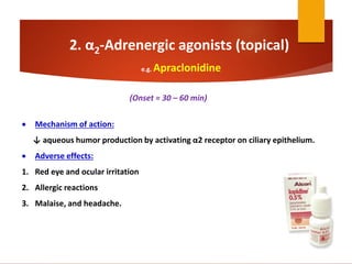 Drug Therapy of Glaucoma | PDF