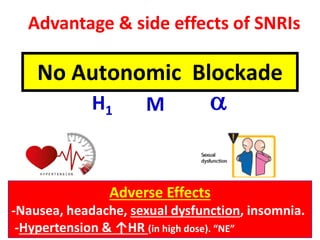 Serotonin Norepinephrine Reuptake Inhibitors (SNRIs) | PDF