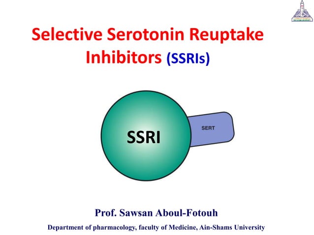 Selective Serotonin Reuptake Inhibitors (SSRIs) | PPTX | Digestive Disorders | Diseases and ...