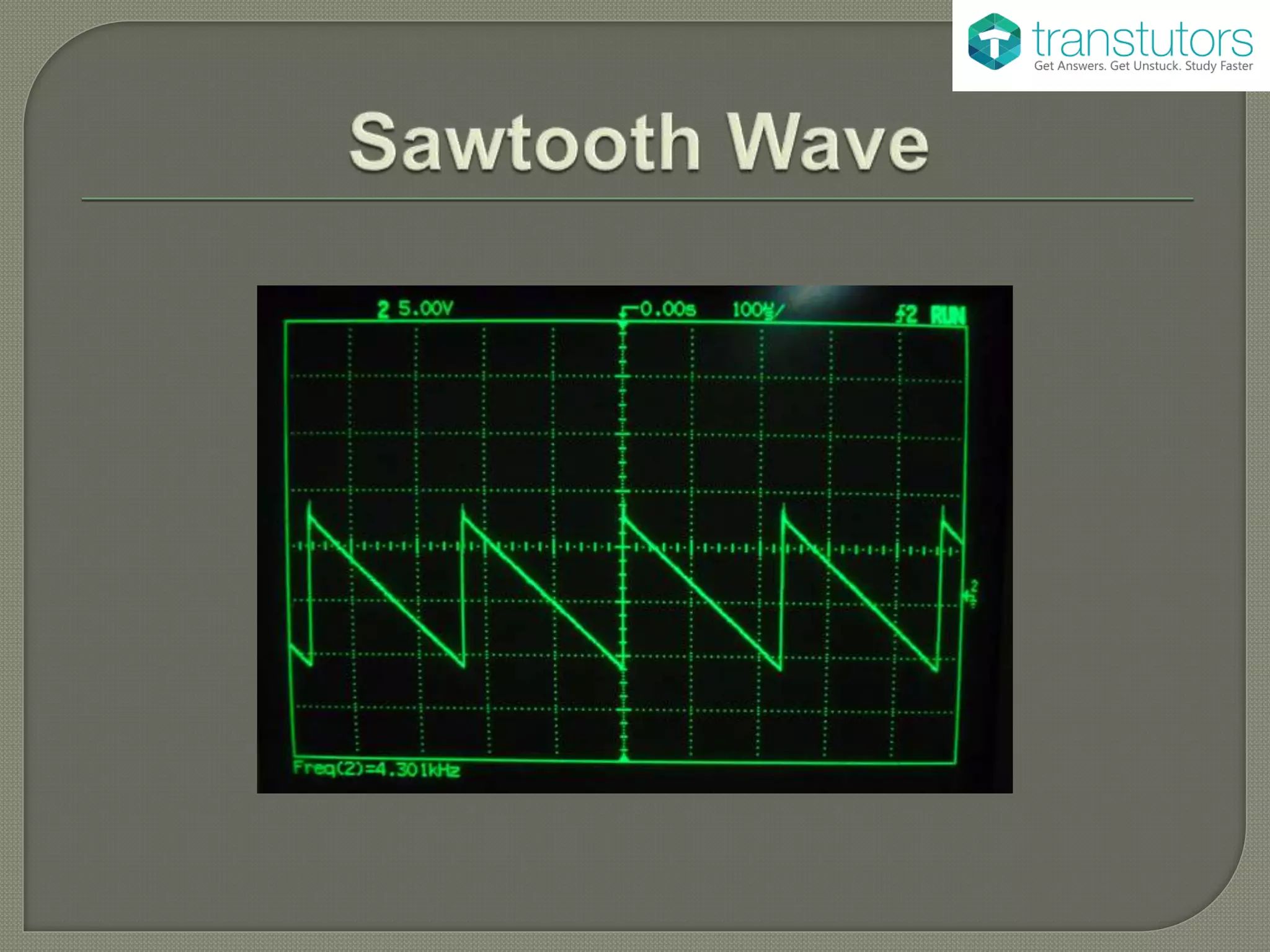 Sawtooth Wave | Computer Science | PPTX | Science