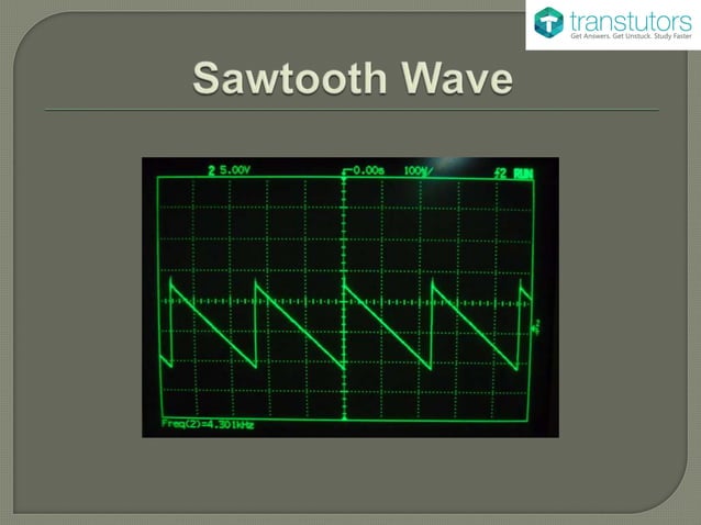 Sawtooth Wave | Computer Science | PPTX | Science