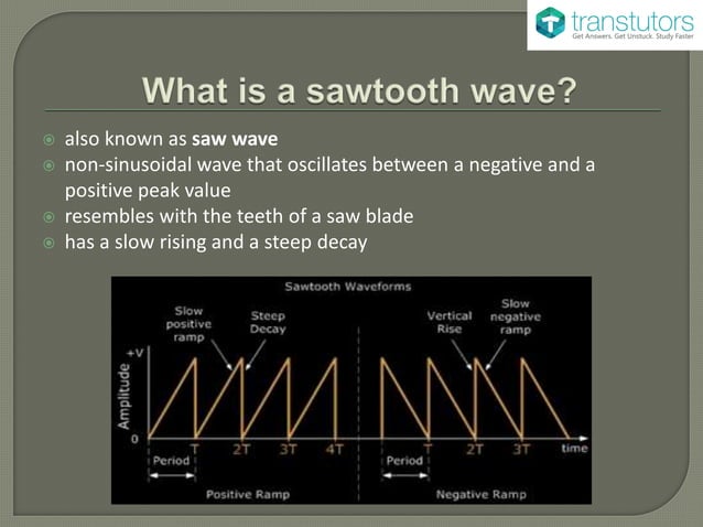 Sawtooth Wave | Computer Science | PPTX | Science