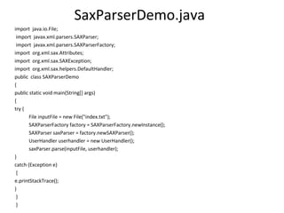 SAX PARSER | PPT