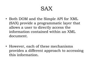 XML - SAX | PPTX