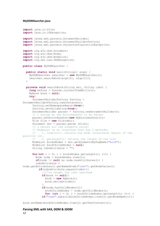 SAX, DOM & JDOM parsers for beginners | PDF | Web Development | Internet
