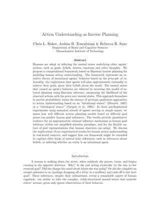 Theory of Mind: A Neural Prediction Problem | PDF