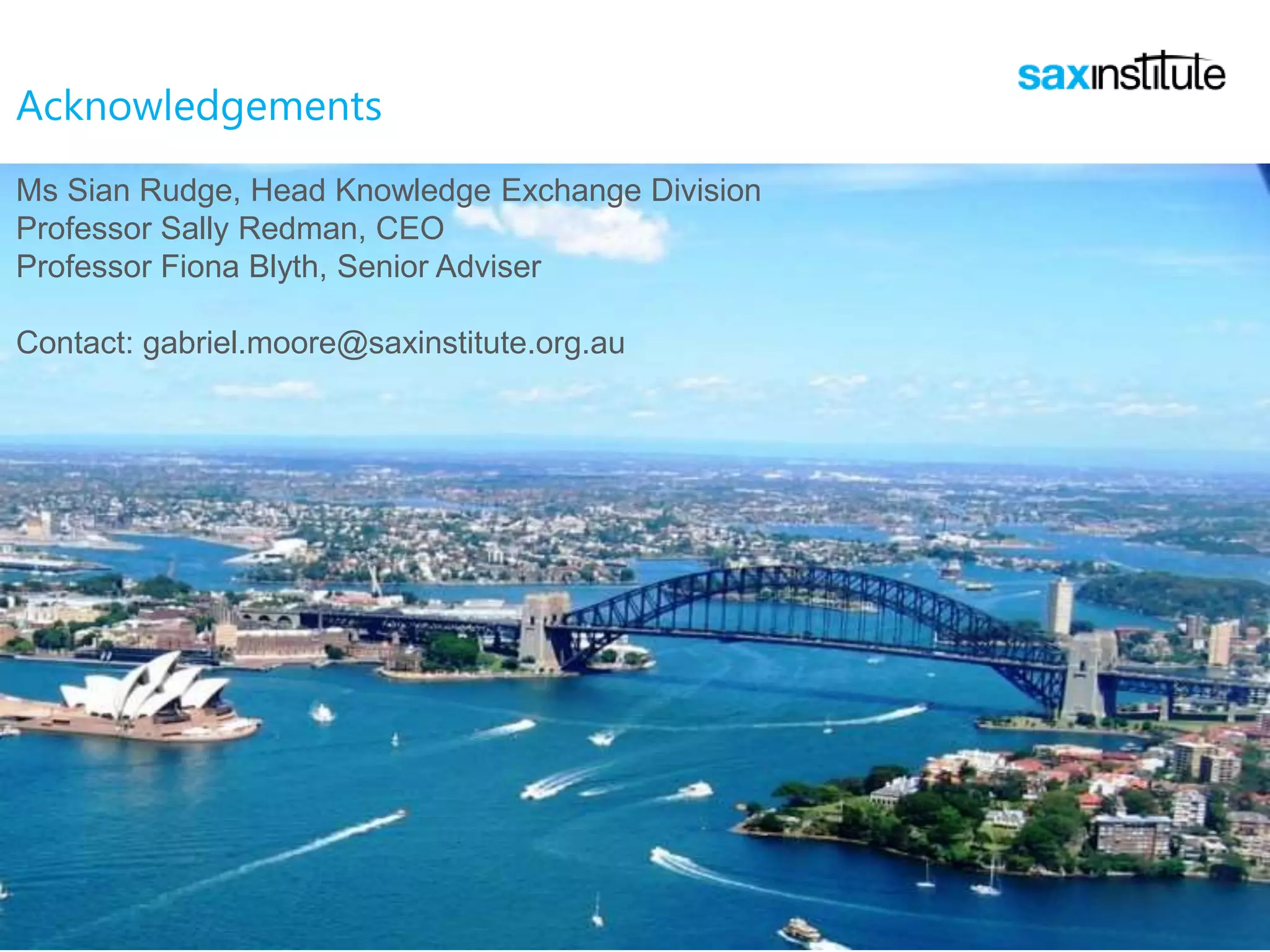 Knowledge synthesis for policy and practice | PPTX