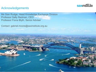 Knowledge synthesis for policy and practice | PPT