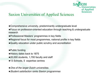 Welcome to Saxion University | PPT