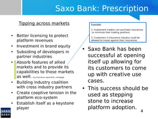 Challenge of platform adoption for Saxo Bank | PDF