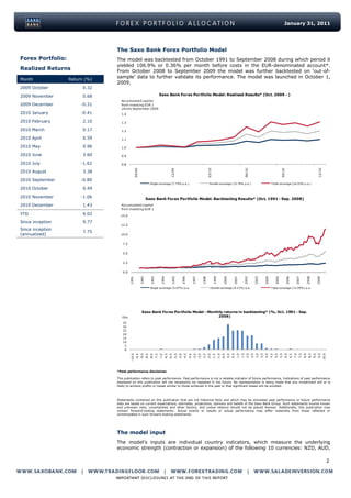 Forex Portfolio for January 2011 | PDF | Stocks and Bonds | Personal ...