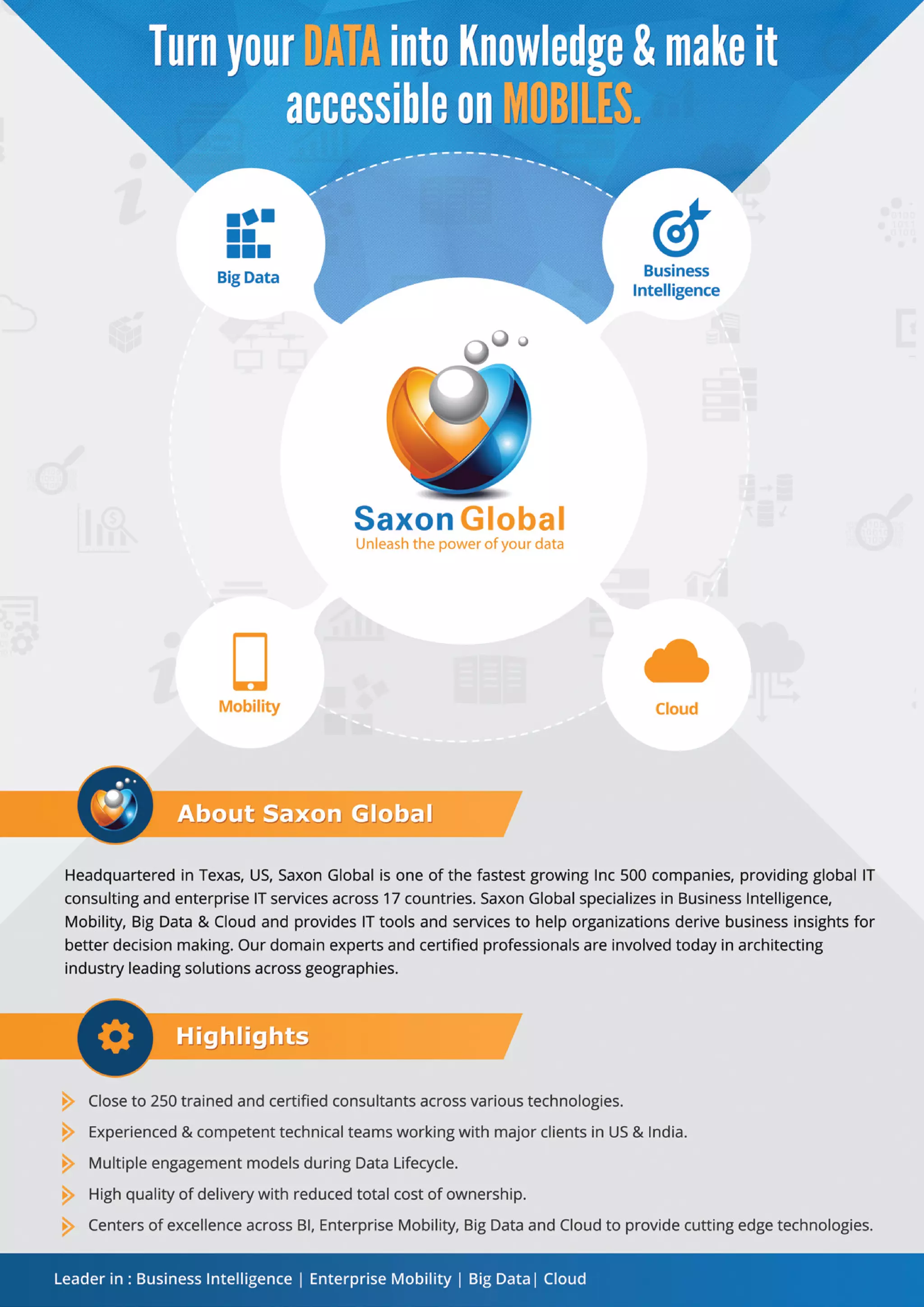 Saxon global brochure | PDF