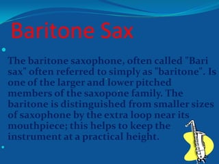 Saxophone | PPTX
