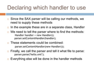 Sax parser | PPT