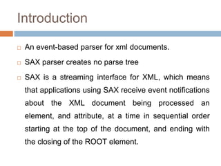 Sax parser | PPT