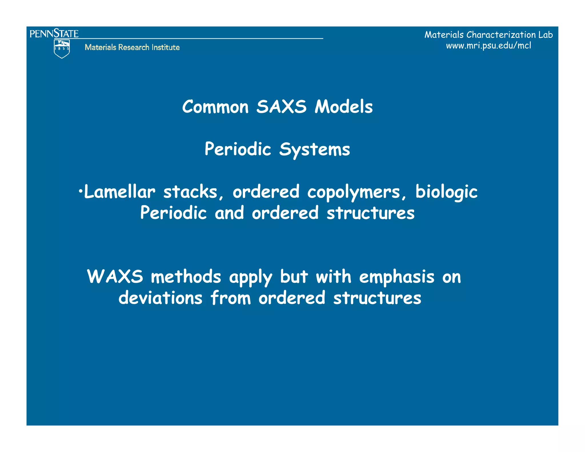 Saxs 2005 | PPT
