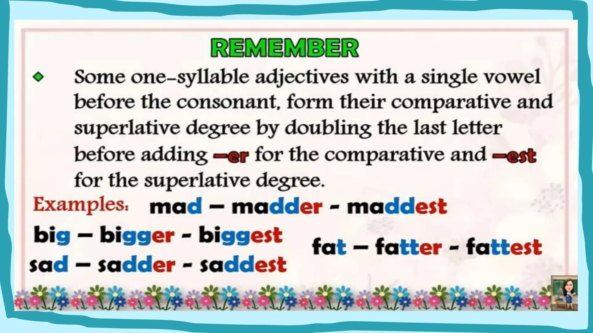 Degree of Adjectives (Positive, Comparative,& Superlative)pptx | PPTX