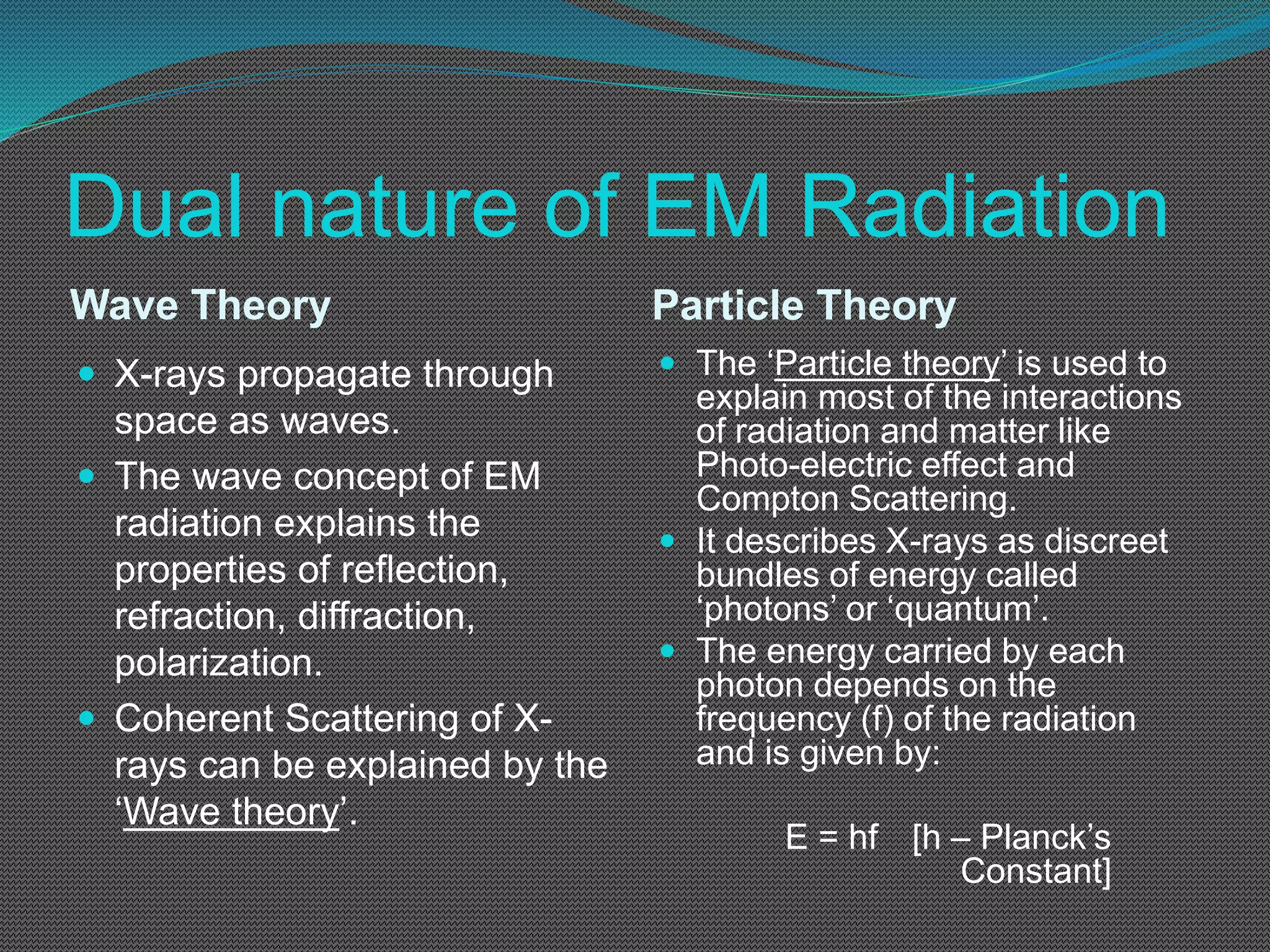 Interactions of X-ray & matter & Attenuation - Dr. Sayak Datta | PPTX