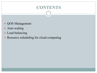QUALITY OF SERVICE(QoS) OF CLOUD | PPTX
