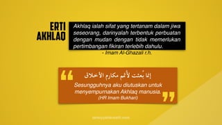 Saya Mestilah Muslim Dari Sudut Akhlaq | PDF