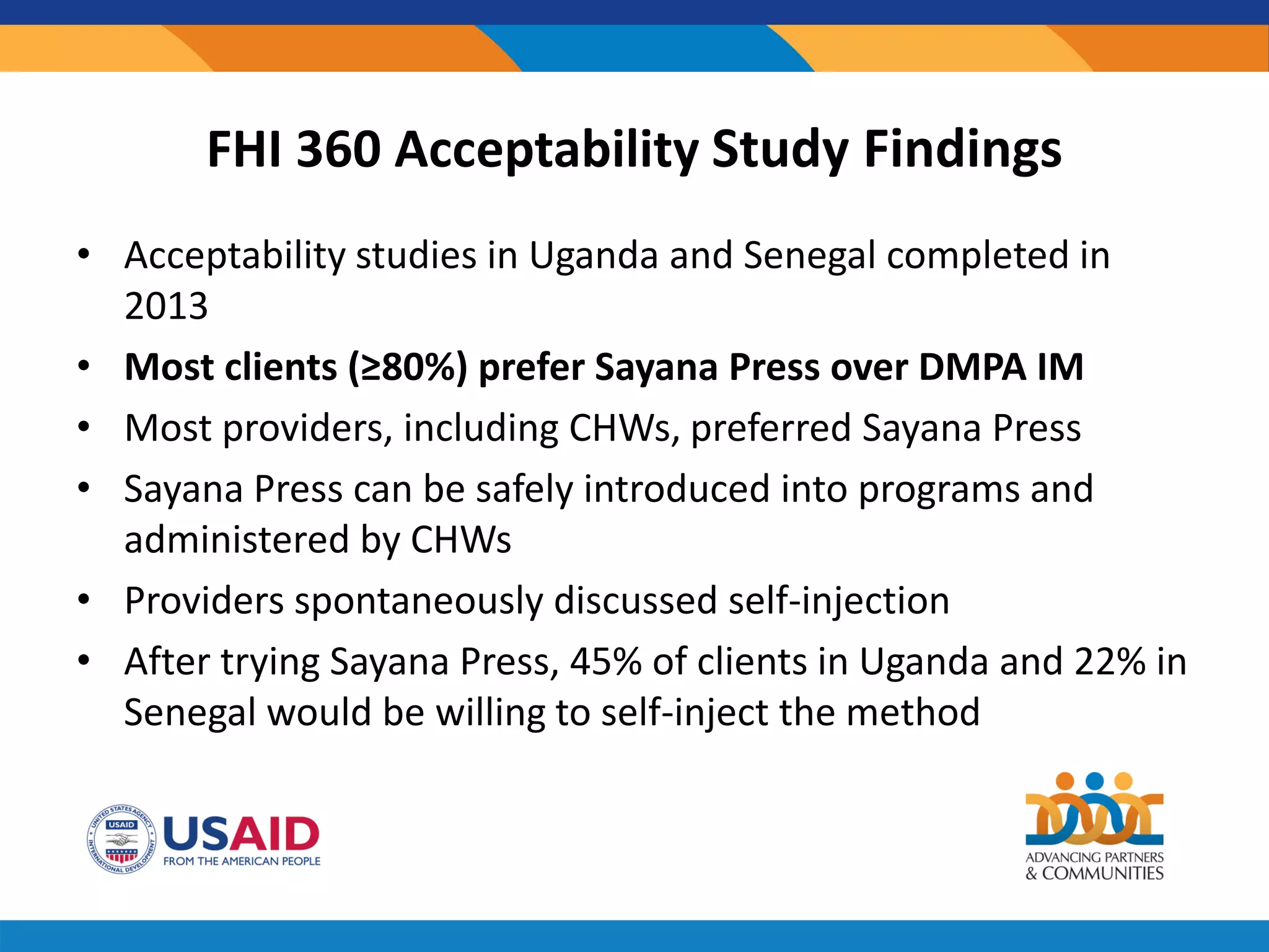 Sayana press injectable contraceptive | PDF