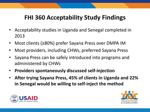 Sayana press injectable contraceptive | PDF | Birth Control ...