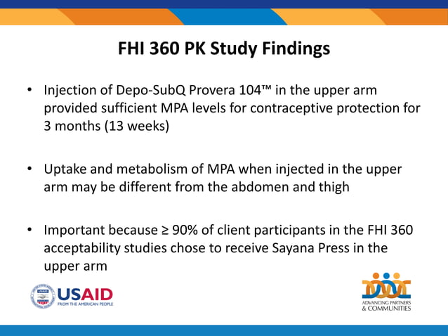 Sayana press injectable contraceptive | PDF | Birth Control ...