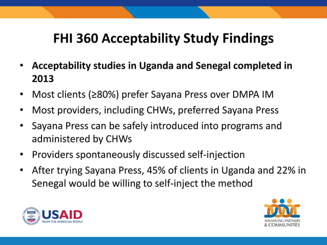 Sayana press injectable contraceptive | PDF | Birth Control ...