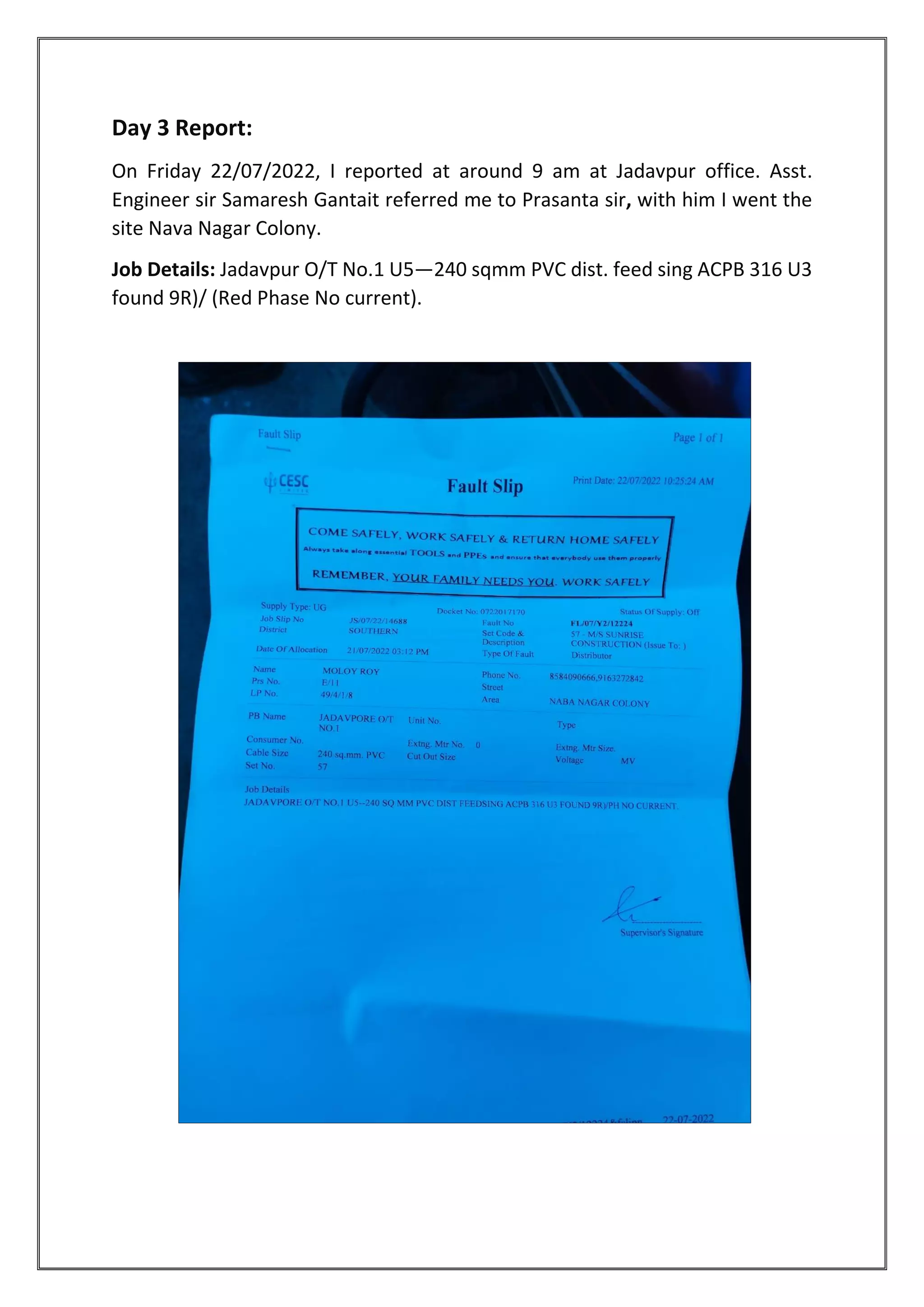 Sayan CESC LT Report.pdf