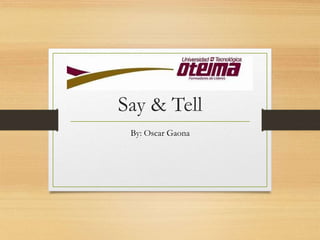 Say and tell | PPT