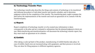 CURRENT ASPECTS OF TECHNOLOGY TRANSFER IN PHARMACEUTICAL INDUSTRY | PPTX