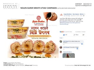 Social Media Campaign - Nolen Gurer Mishti Utsav for Gupta Brothers New Alipore | PPT