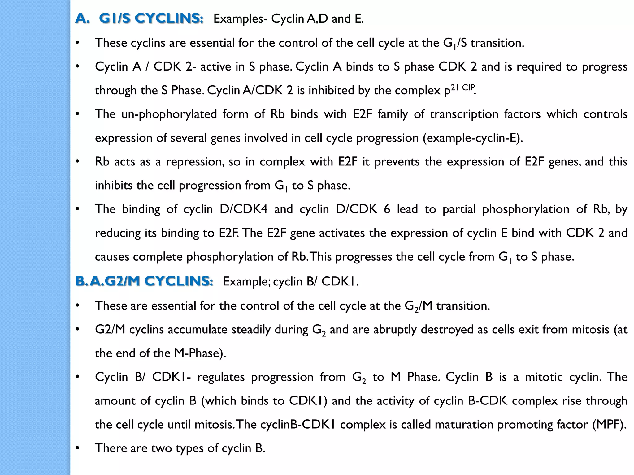cell cycle and its check points and regulation | PPTX